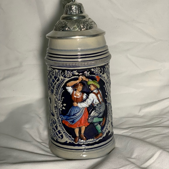 Art | Traditional German Beer Stein With Dancing Couple Design | Poshmark